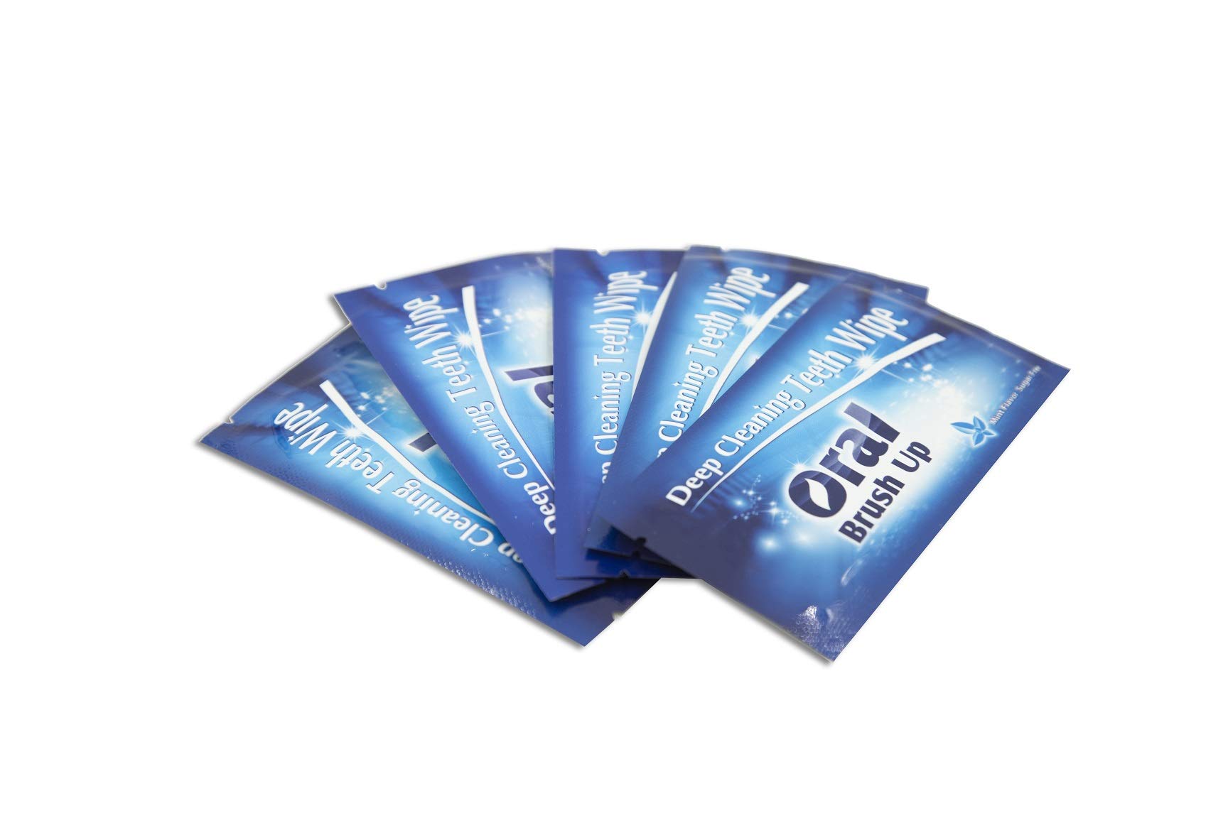 Oral Brush-Up Packets Deep Cleaning Teeth Wipe Daily Routine To Keep Your Teeth Clean & White At Home, Office or While Traveling (24 Pack)