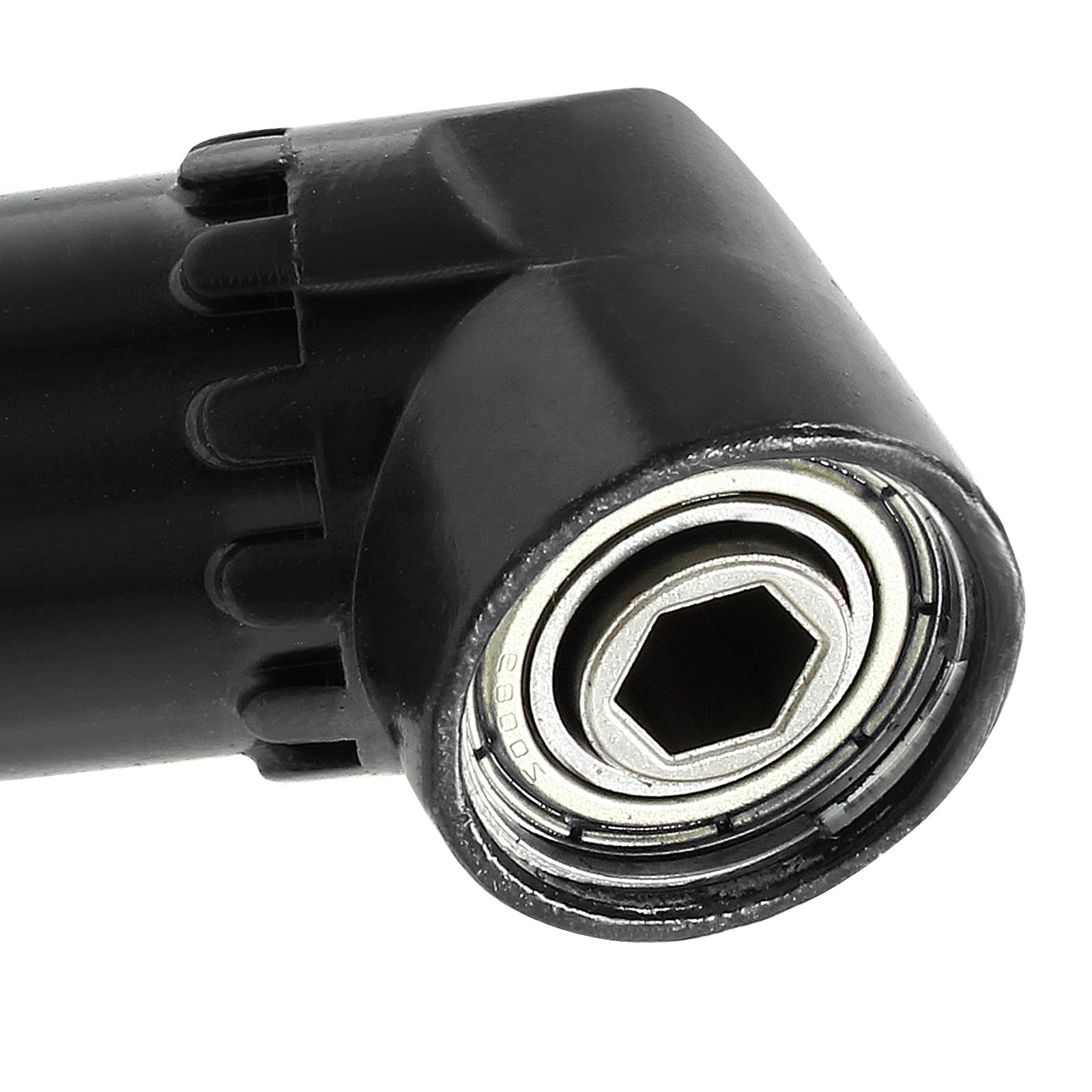 Hordion 3Pcs 105 Degree Right Angle Drill Extension Power Screwdriver Drill Attachment, 1/4 Drive Hex Bit Flexible Screwdriver for Screwdriver Drill(Black)