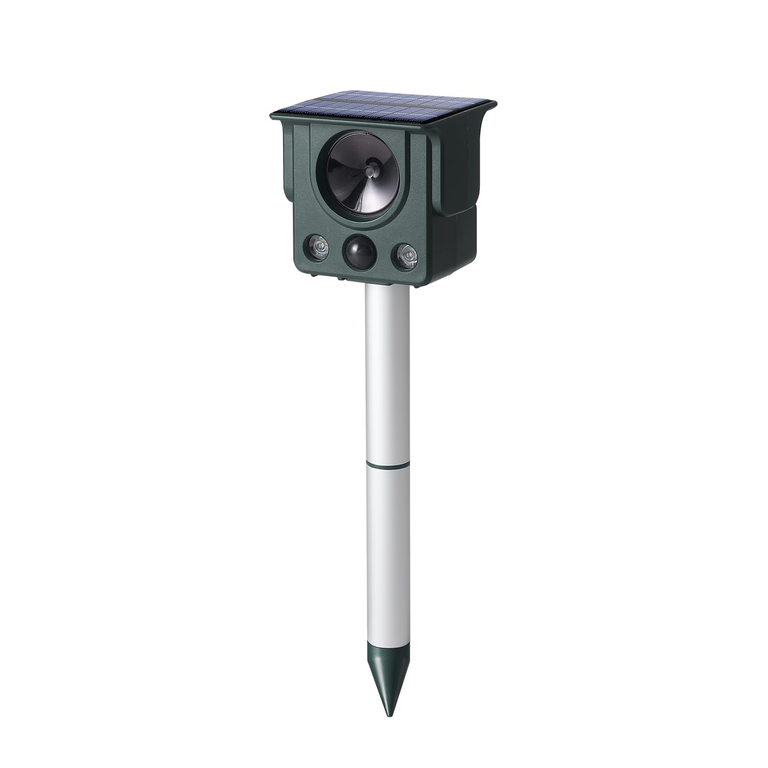 Animal Repellent Outdoor,Ultrasonic Pest Repeller with Motion, Light Sensor and Sound for Cat/Birds/Deer/Skunk/Rat/Squirrel. Deterrent Devices for Yard, Garden, Farm or Patio