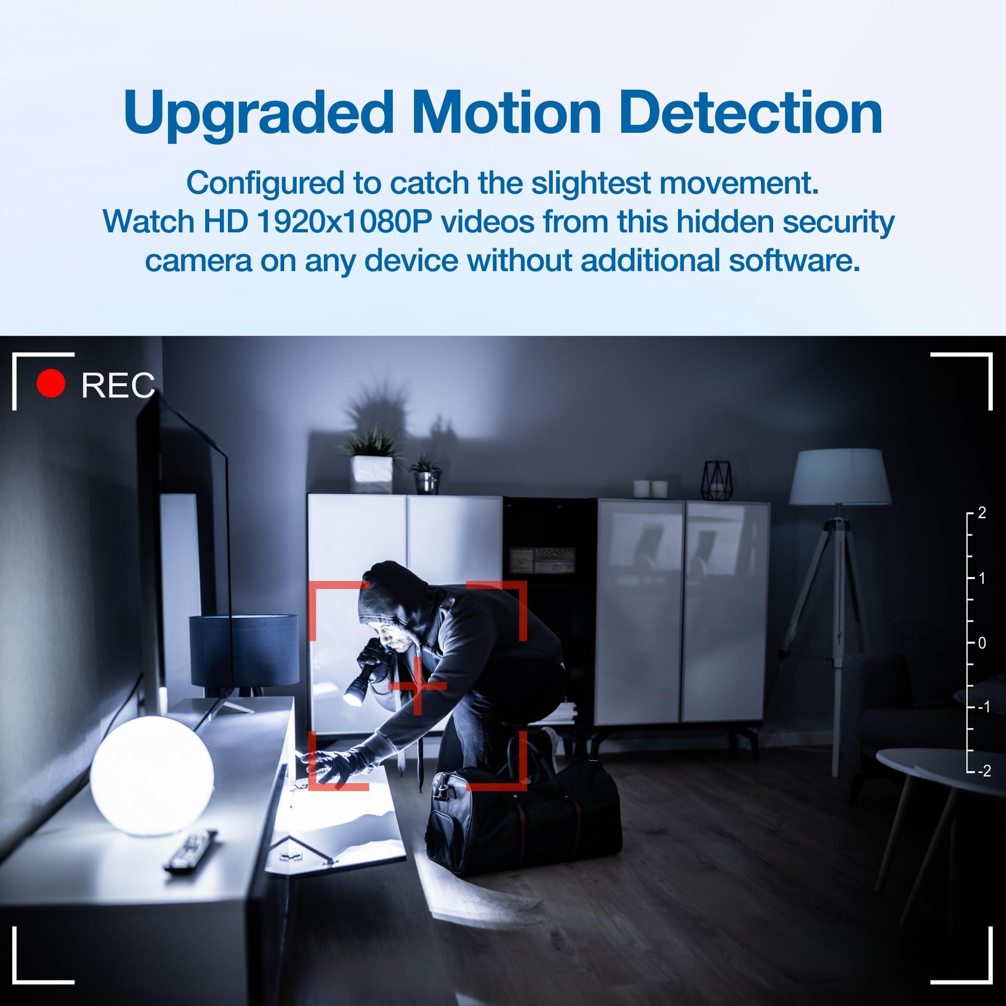 Asani Hidden Spy Camera USB Charger - Home & Office Security Nanny Cam with SD Card Slot, Motion Detection, Full HD Video, Smartphone Connectivity, Ideal for Monitoring Elderly Parents, Pets
