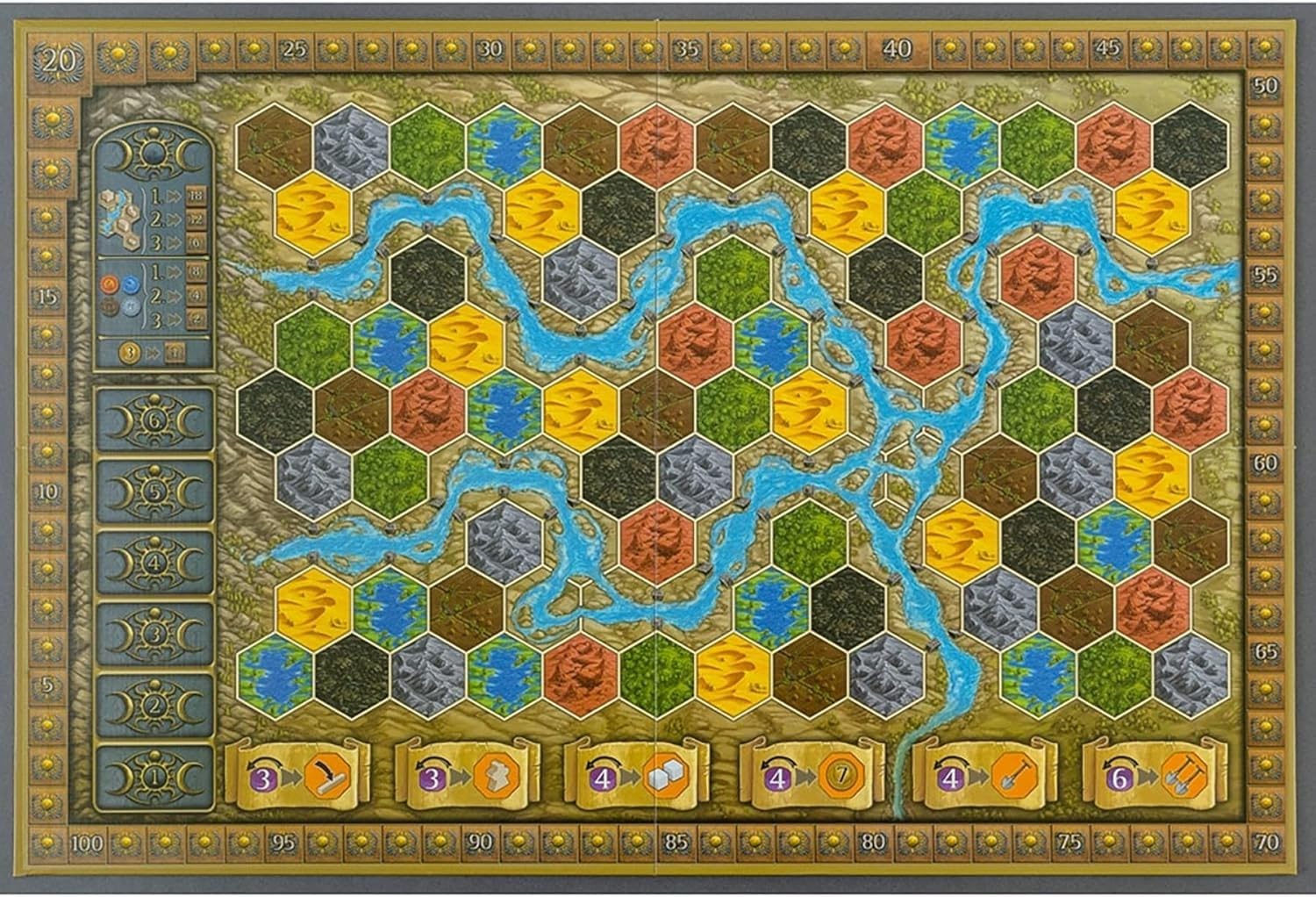 Capstone Games: Terra Mystica Fire & Ice, Expansion, Strategy Board Game, Terra Mystica Core Game Required to Play, 6 New Factions Introduced, Ages 14 and Up