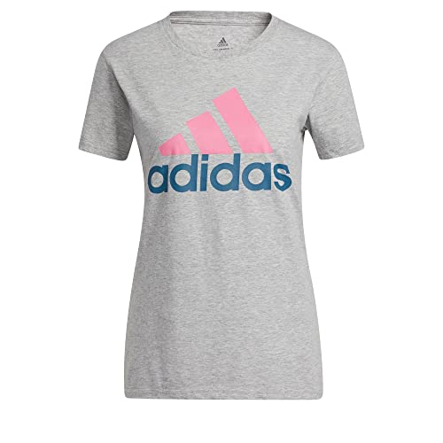adidas Badge of Sport T-Shirt Medium Grey Heather/Rose Tone/Orbit Indigo Medium