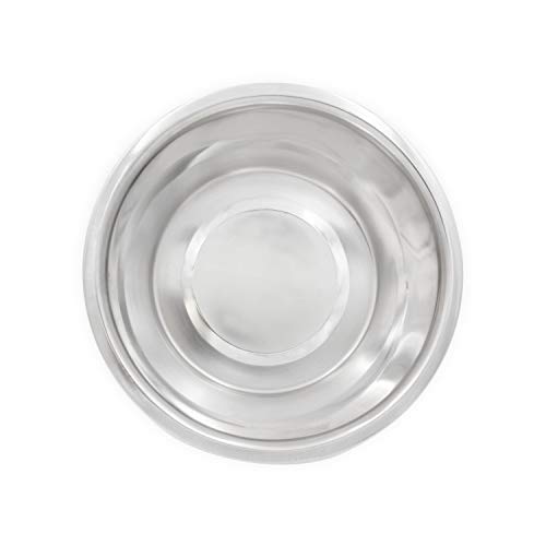 Fuzzy Puppy Pet Products Standard Feeding Bowl for Every Pet Size, Fits into Raised Feeders, Metallic Silver, Stainless Steel, 1 Quart (STFD-1Q)