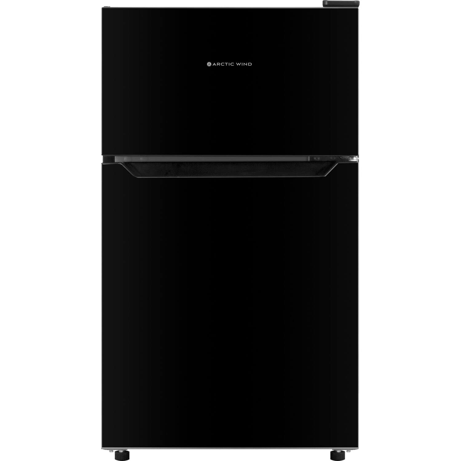 Arctic Wind 1AW2BF33A 3.3-Cu. Ft Energy Star Compact Refrigerator with Top Mount Freezer, Drink and Snack Mini Fridge for Bedroom, Dorm Room, Office in Black