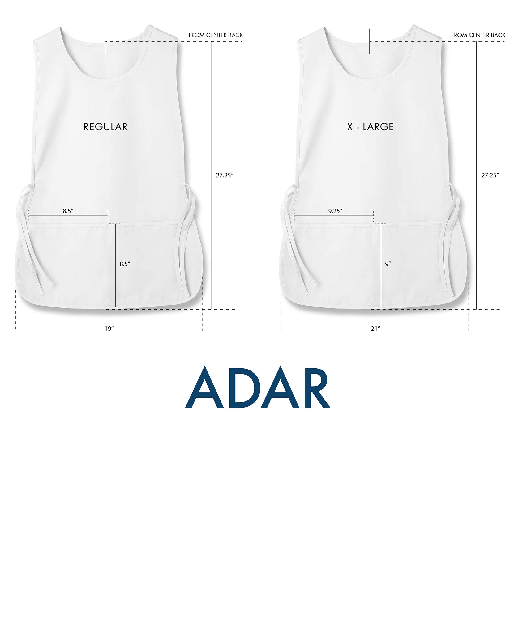 Adar Universal Cobbler Apron Multi Color 2 Pack - Unisex Cobbler Apron - 7022M - Burgundy/Navy - X