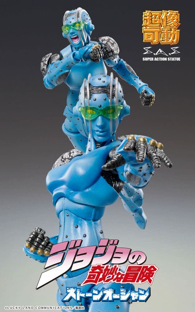 Medicos JoJo’s Bizarre Adventure Part 6: Chozo Kado Stone Free Super Action Statue Figure, Multicolor