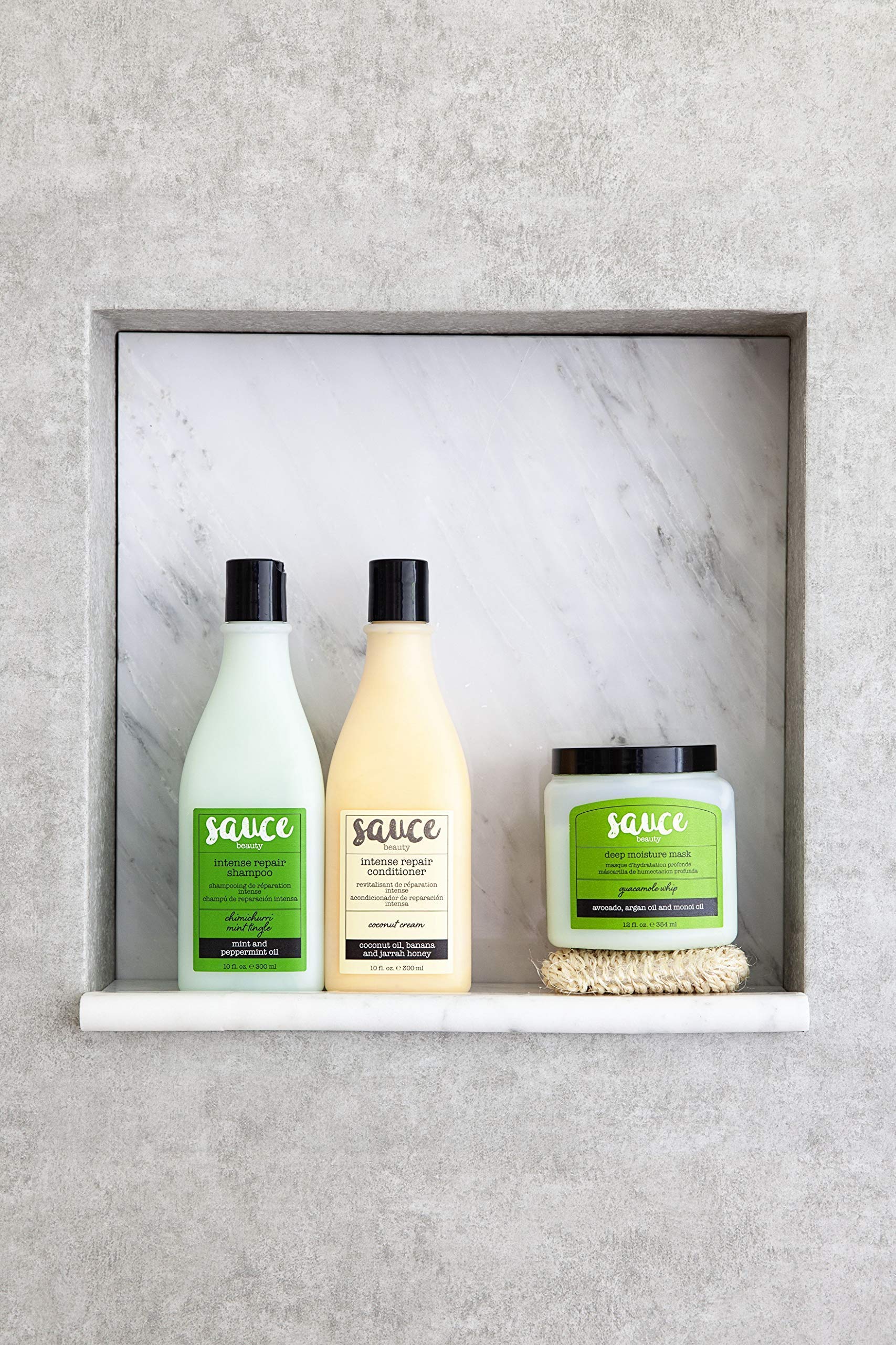 SAUCE BEAUTY Gift Bundle - Guacamole Deep Moisture Hair Mask + Chimichurri Mint Tingle Repair Shampoo