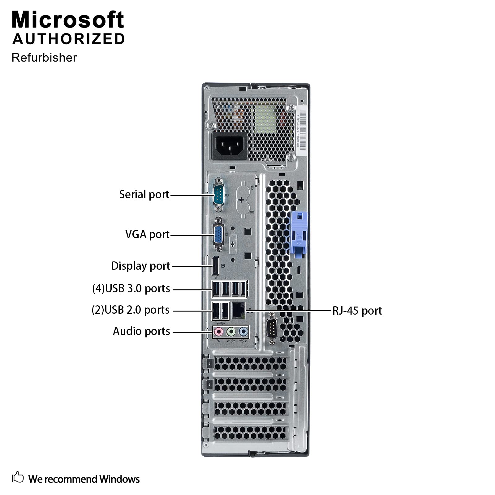 Lenovo ThinkCentre M82 Small Form Factor Desktop PC, Intel Core i5-3570 3.4GHz, 8GB DDR3 RAM, 256GB SSD, Win-10 Pro x64 (Renewed)
