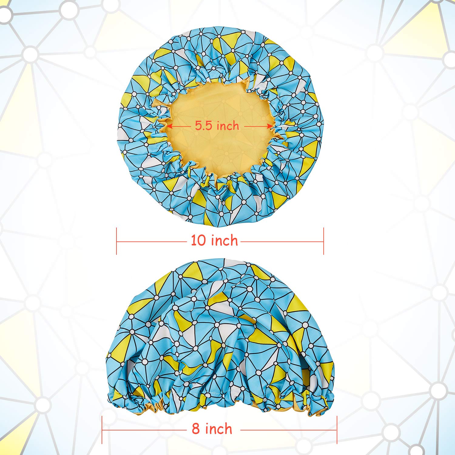 6 Pieces Kids Bonnet Kids Sleeping Hat Satin Cap Adjustable Sleeping Cap Child Night Hats African Print Cap for Natural Hair Teens (Child Size)