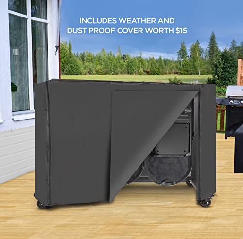 Folding Chair Rack Folding Chair Cart Folding Chair Storage Chair Dolly for Stackable Chairs and Table Hold More Hanging Chairs with Rubber Locking Caster Wheels Dust Trolley Cover Capacity 42 Chairs