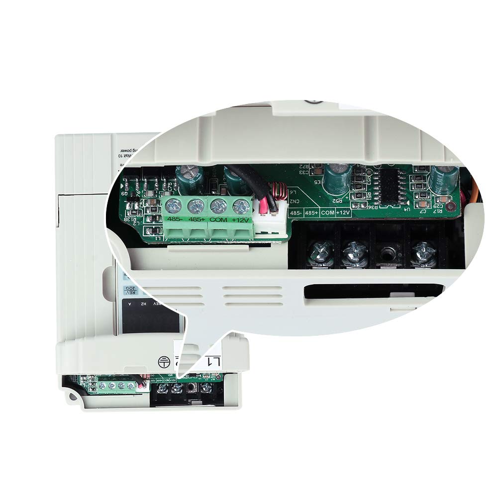 LAPOND Single Phase to 3 Phase Converter, 2.2KW 3HP VFD 220V 10A Output Variable Frequency Drive Vector Control Inverter for Spindle Motor CNC Speed Control,SVD-ES Series