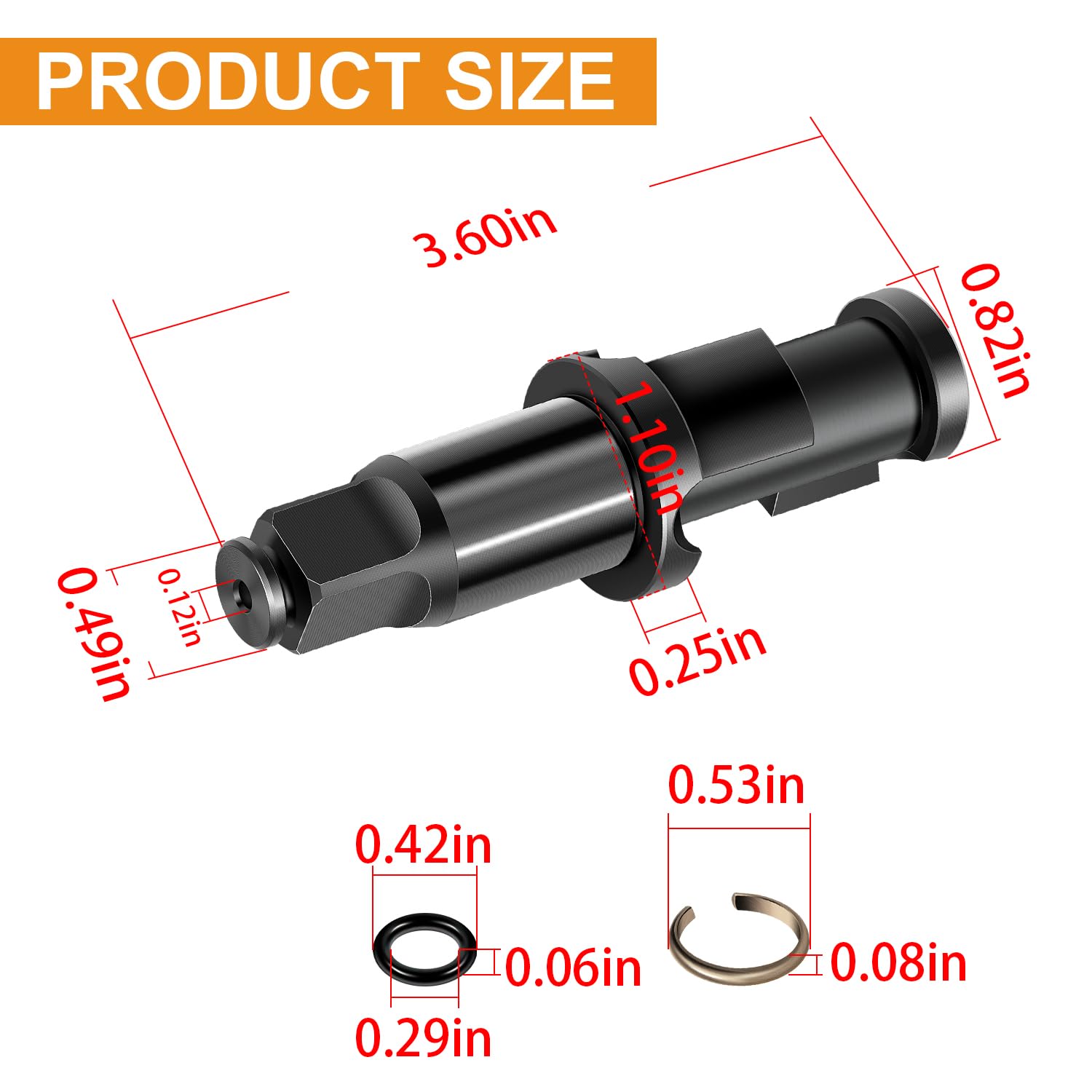 johntruck 1/2β Air Impact Anvil Fit for Ingersoll Rand IR2235TiMax & IR2235QTiMax