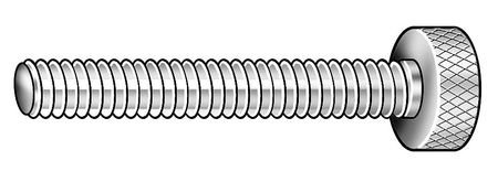 Thumb Screw, Knurled, 10-32x2 in, PK2