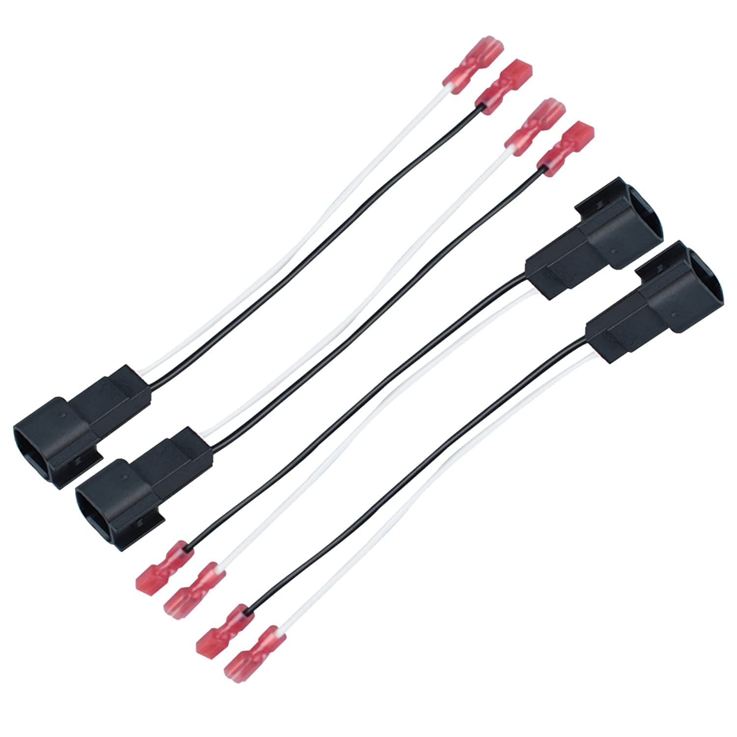 72-5600 Speaker Adapter Wiring Harness Replacement for Select Ford, Chevrolet, GMC, Mazda Lincoln, Mercury Car Front Rear Door Speaker Wire Harness(4Pcs)