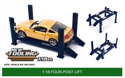 Four Post Lift For 1/18 Scale Diecast Model Cars by Greenlight 12844