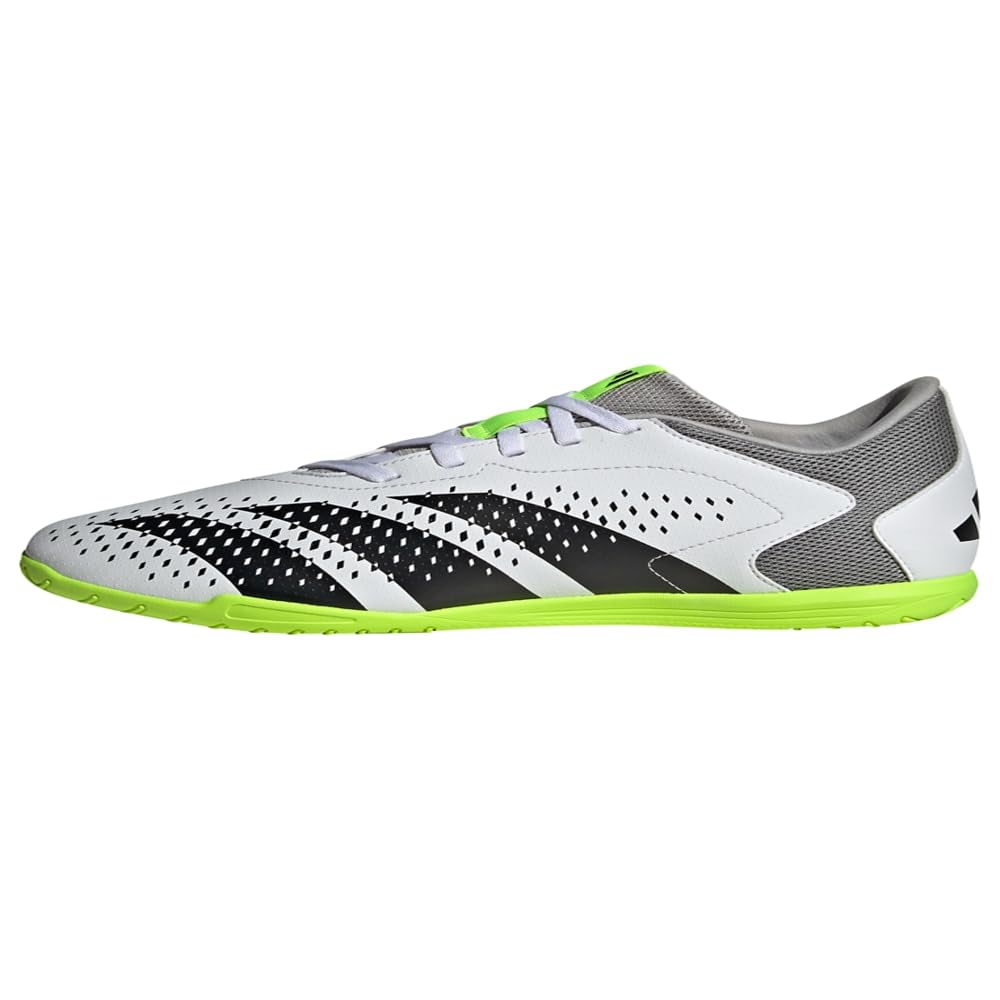 adidas Predator Accuracy.4 Indoor Footwear White/Core Black/Lucid Lemon Men's 11, Women's 12 Medium