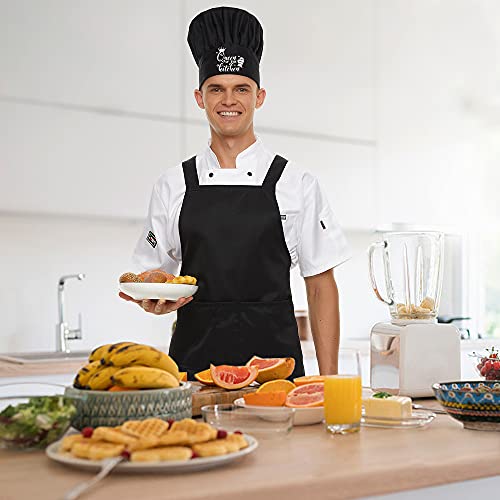 AGMDESIGN Funny Chef Hat, Queen of The Kitchen, Funny Chef Wear, Adjustable Kitchen Cooking Hat for Men & Women Black, Perfect for Birthday/Christmas/Thanksgiving