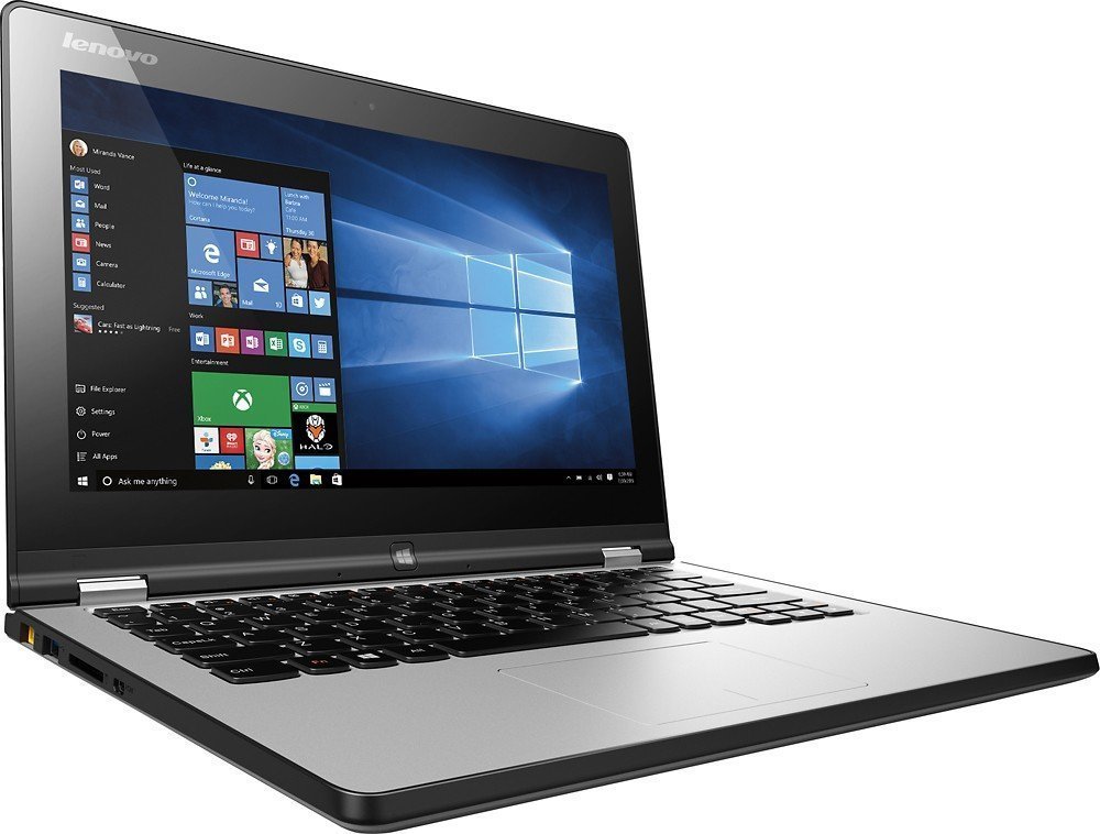 Lenovo Yoga 2 11.6" Convertible 2-in-1 Touchscreen Laptop (2017 Model), Intel Core i3-4012Y Processor, 4GB RAM, 128GB SSD, WiFi, Webcam, HDMI, Bluetooth, No DVD, Windows 10