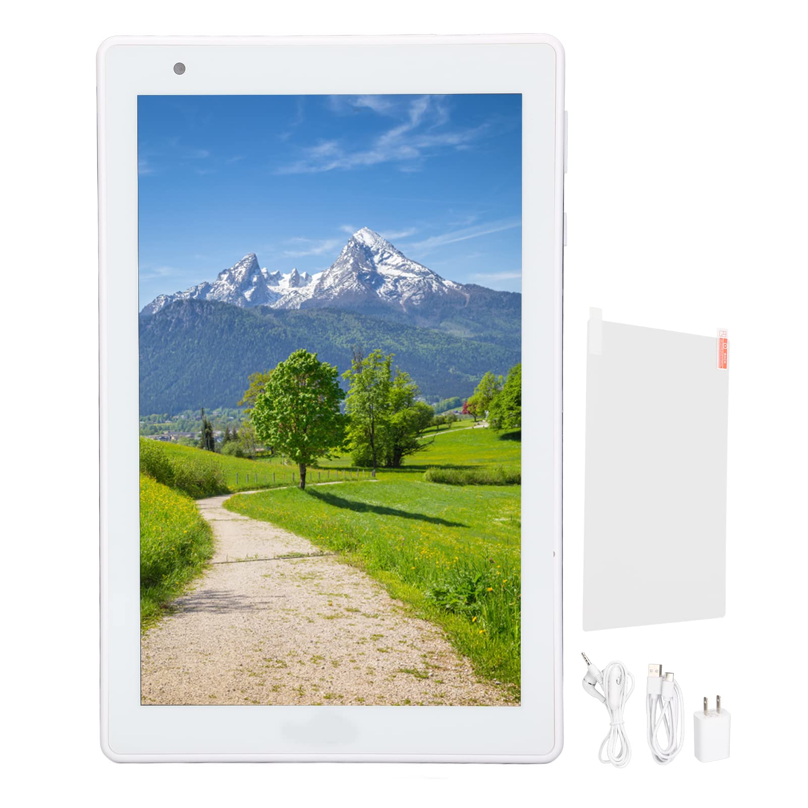 8 Inch Tablet Dual SIM Dual Standby, 4GB RAM 64GB ROM, 1920x1080 HD Display, Dual Camera, 8000mAh Battery, 6.0 Tablet for Kids (Blue)