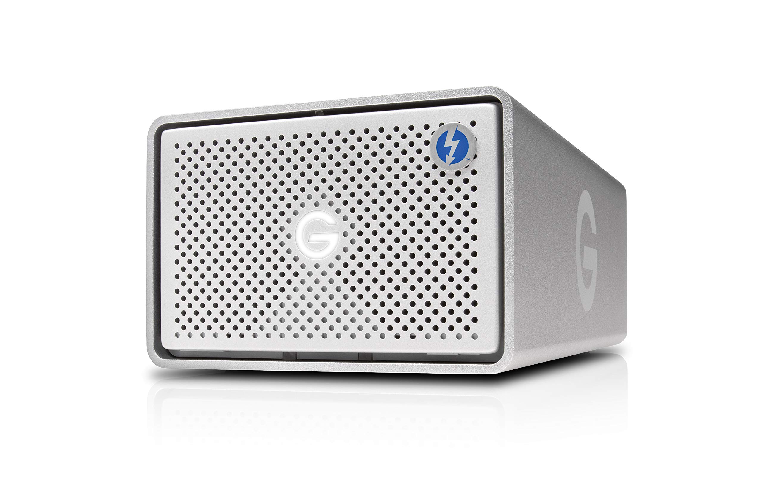 G-Technology 24TB G-Raid with Thunderbolt 3, USB-C (USB 3.1 Gen 2), and HDMI,-Removable Dual-Drive Storage System, Silver β 0G05768-1