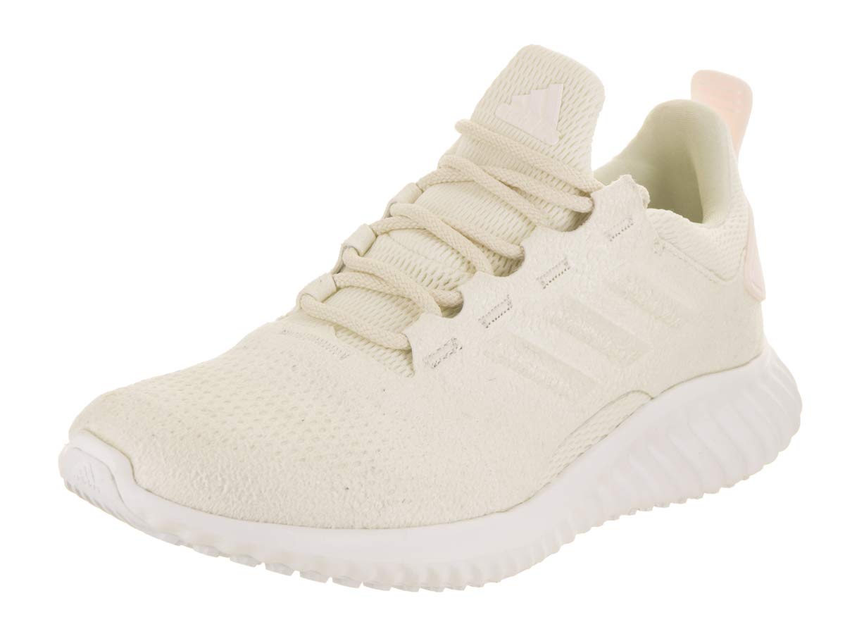 adidas Girls Alphabounce Lace-Up Sneaker Running Shoes Ivory 6 Medium (B,M)