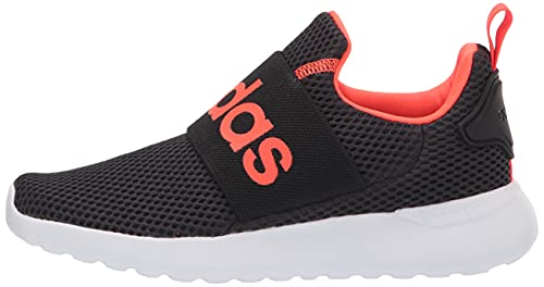 adidas Lite Racer Adapt 4.0 Running Shoes, Black/Black/Solar Red, 4.5 US Unisex Big Kid