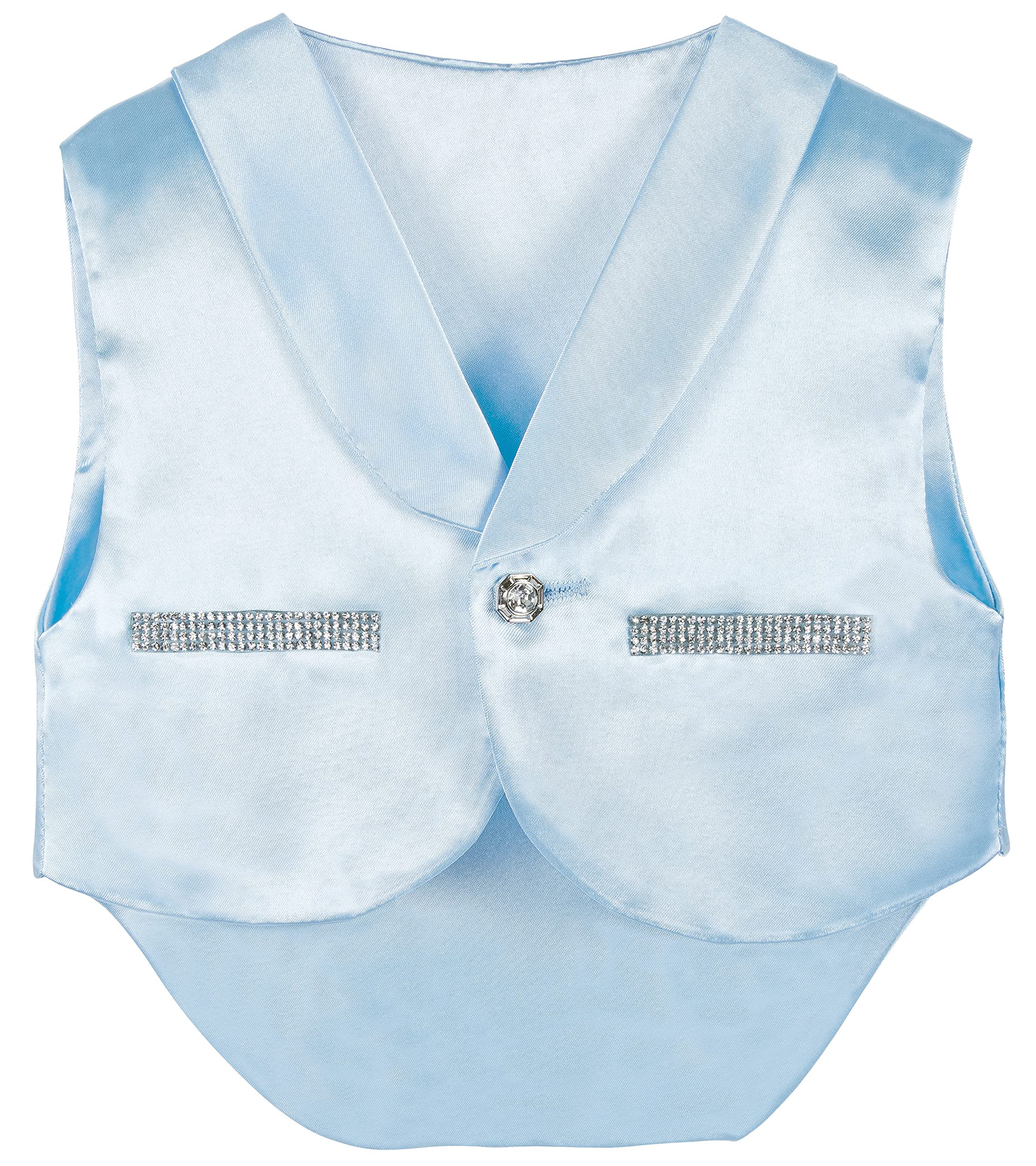 Lilax Baby Boy Jewels Crown Tuxedo Outfit Layette 5 Piece Gift Set 0-3 Months Blue