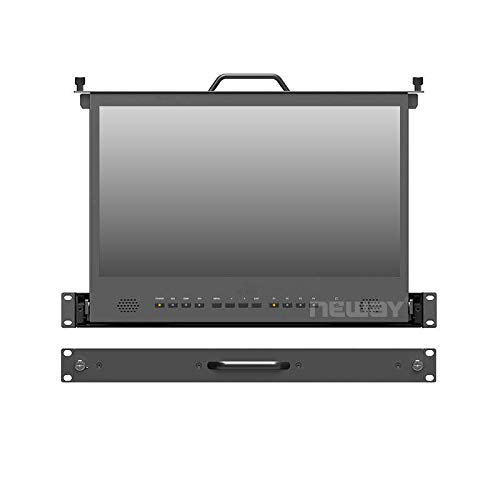 LILLIPUT 17.3" RM-1730S 1RU Pull-Out Monitor 1920×1080 700:1 Contrast 3G-SDI, HDMI, DVI, Audio & Tally inputs, SDI and HDMI Cross Conversion