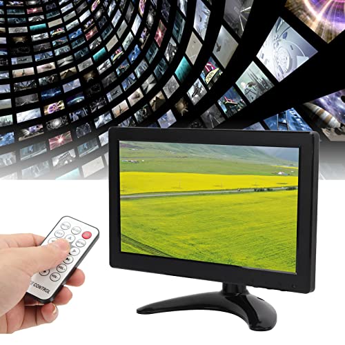 9in TFT LCD Monitor 9in Computer Monitor with Multi Input Interface Speaker HD Color Gaming Display Screen for DVR Daily 100‑240V(American Standard)