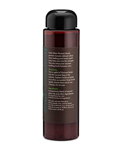 Fresh Wave Vacuum Odor Eliminating & Deodorizer Beads, 5.25 oz. | Safer Odor Relief | Natural Plant-Based Odor Eliminator | Odor Absorbers for Home | Keeps Vacuum Fresh Between Uses