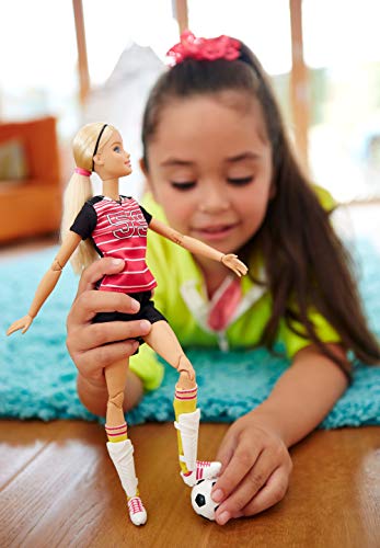 Barbie Made to Move Posable Soccer Player Doll