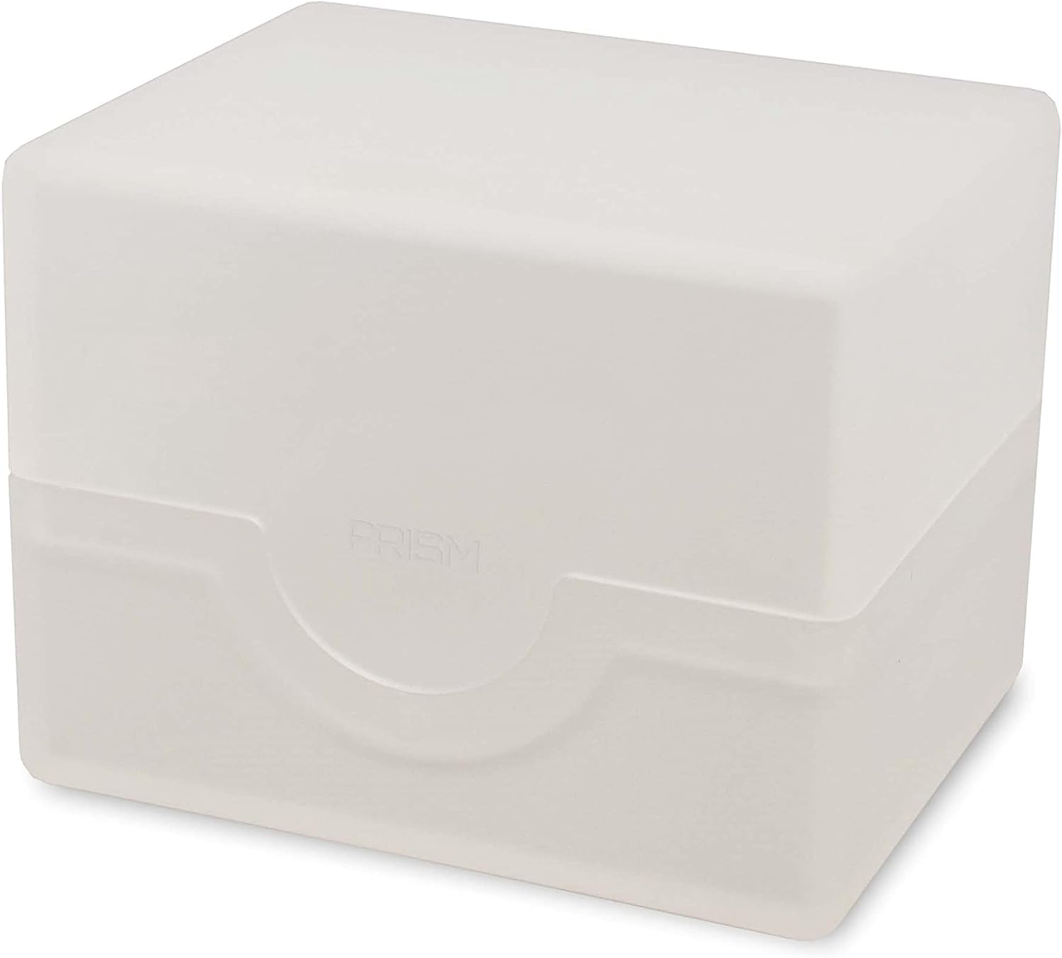 BCW Spectrum Prism Deck Case - Pale Moon White - 1 ct | Secure Snap Closure Card Deck Case | Fits 100 Double-Sleeved Cards | Trading Card Deck Storage Ideal for Magic the Gathering, Pokemon, and More