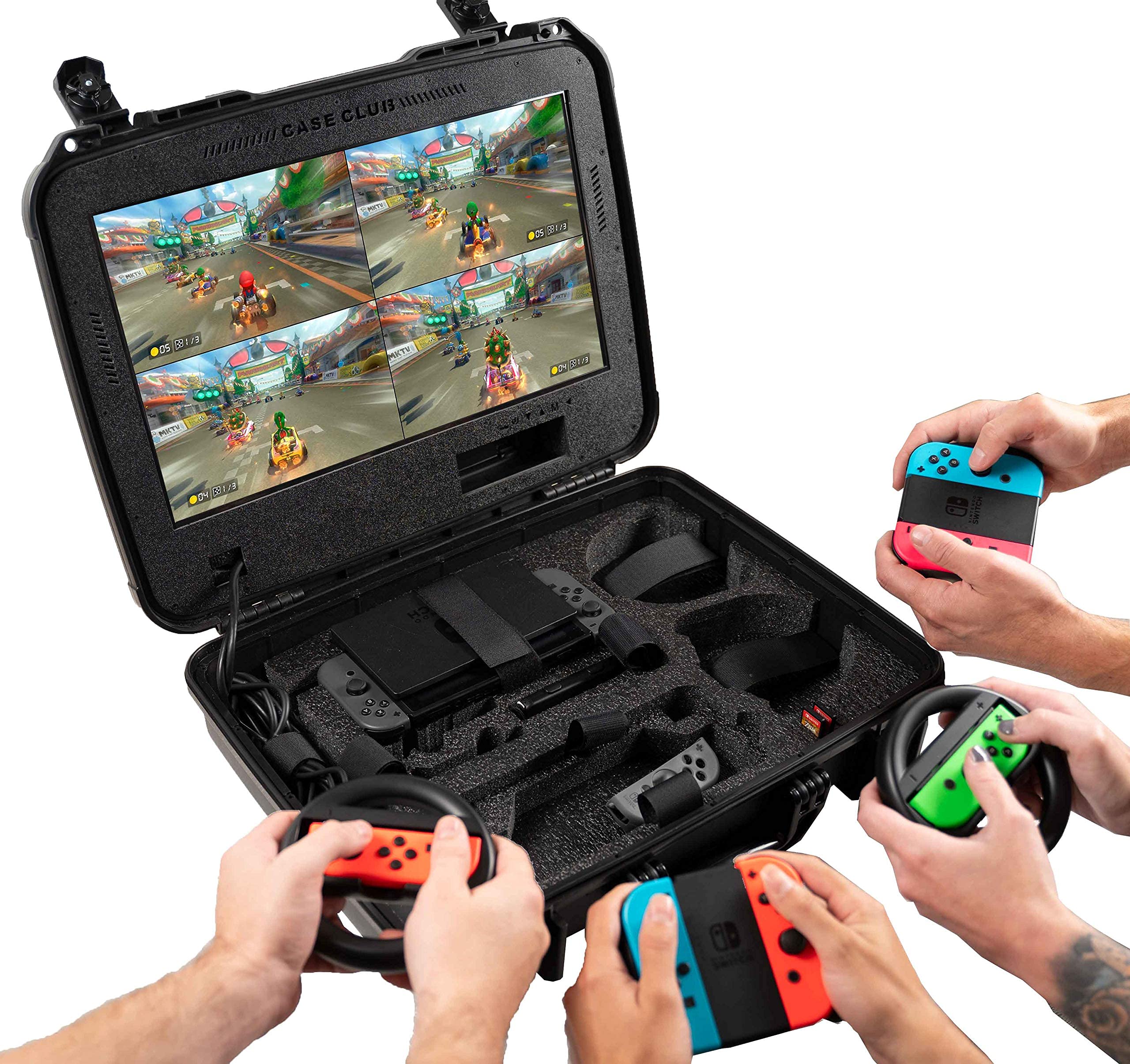 Case Club Waterproof Pre-Cut Portable Gaming Station to Fit Nintendo Switch