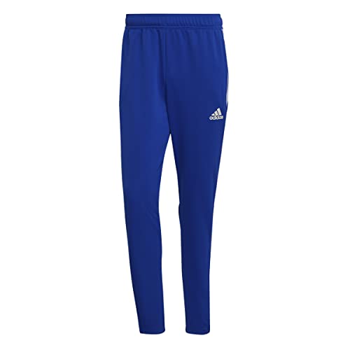 adidas Men's Aeroready Sereno Slim Tapered-Cut 3-stripes Pants, Team Royal Blue, Large