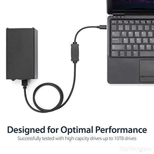 StarTech.com USB C to eSATA Cable - 3 ft / 1m - 5Gbp - for HDD/SSD/ODD - External Hard Drive Adapter - USB 3.0 to eSATA Converter (USB3C2ESAT3)