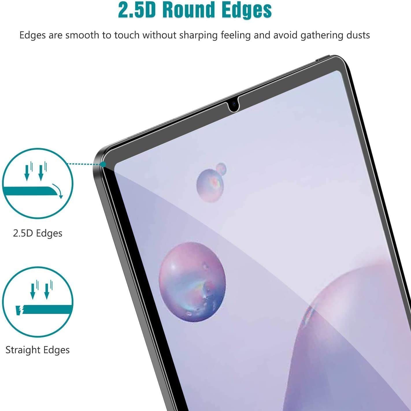 TANTEK [2-Pack Screen Protector for Samsung Galaxy Tab A 8.4 inch(2020,SM-T307/T307U),Tempered Glass Film,Ultra Clear,Anti Scratch,Bubble Free