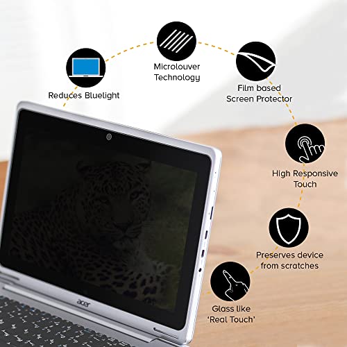 celicious Privacy 2-Way Anti-Spy Filter Screen Protector Film Compatible with Dell Alienware Area 51M R2 17