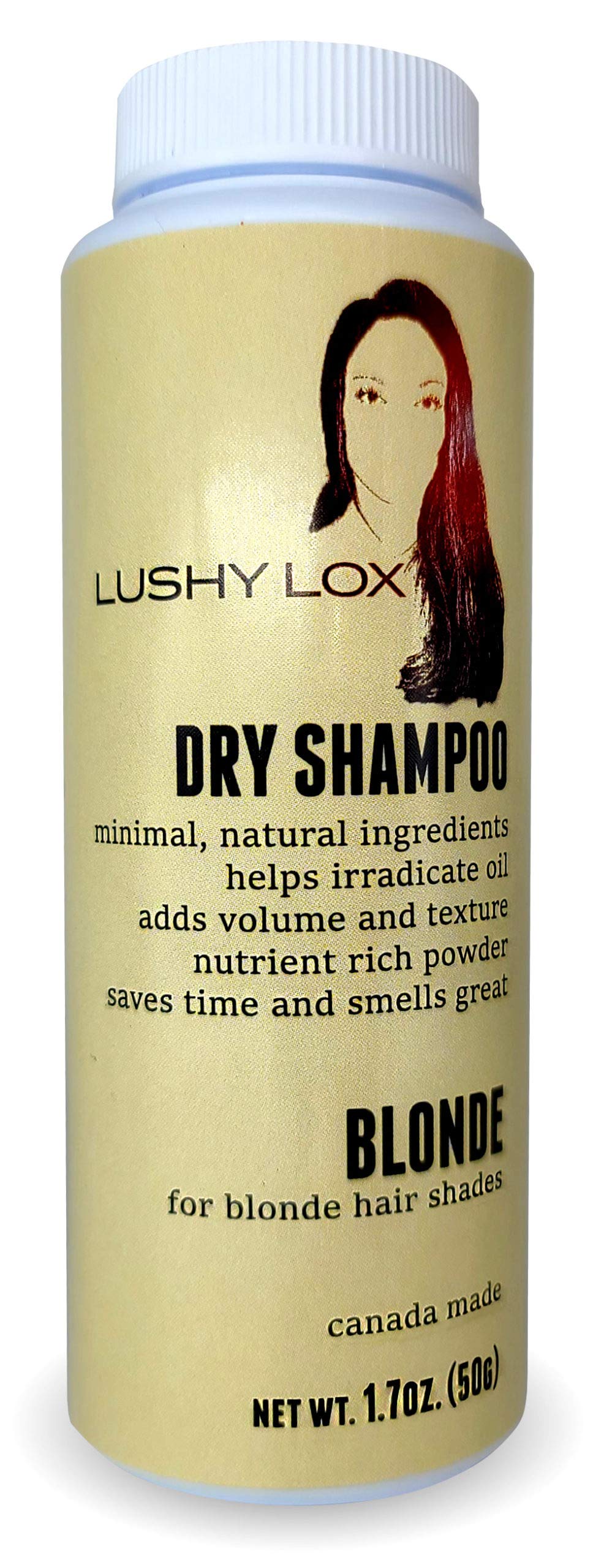 Lushy Lox Dry Shampoo Powder - All Natural Dry Shampoo for Women - Non-Aerosol Powder Dry Shampoo - Non Toxic, No Benzene or Talc - Blonde Dry Shampoo Light or Dark Hair - Incredible Scent 1.7 oz