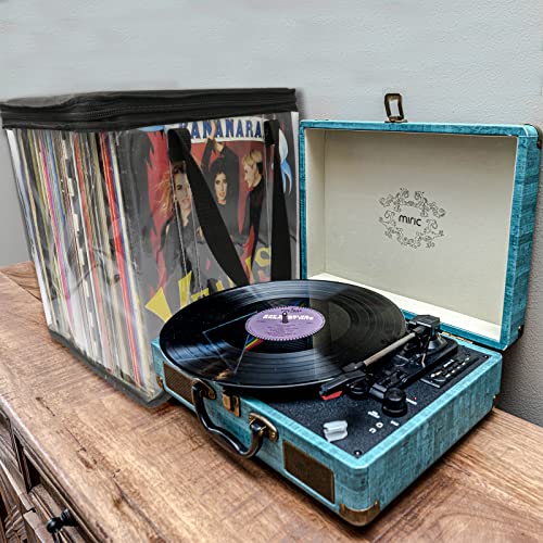 Evelots 3 Pack LP Vinyl Record Storage Bag-Clear-Up 108 Albums-No Dust/Scratch