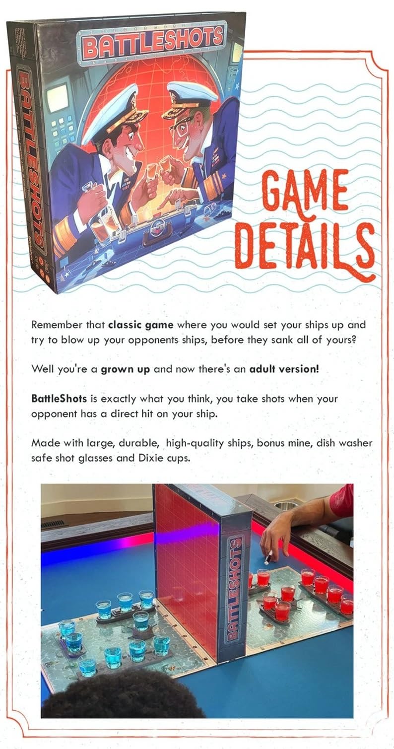 BattleShots - The Classic Adult Party Game (As seen on Jimmy Fallon) (Classic Edition)