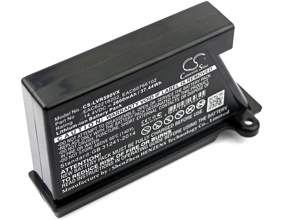 Cameron Sino Battery for LG HomBot R66803VMNP, HomBot VCARPETX, HomBot VHOMBOT1, HomBot VHOMBOT3, HomBot VPARQUET, HomBot VR1010GR, HomBot VR1012BS