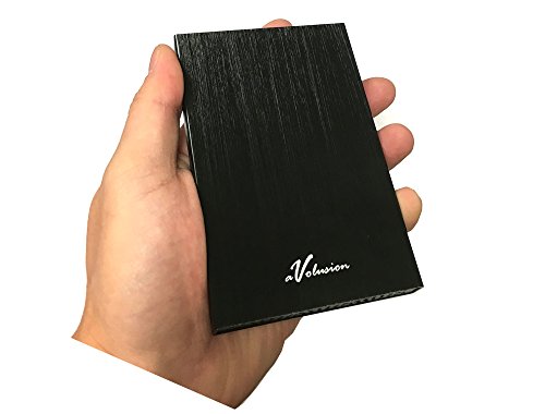 Avolusion HD250U3 1TB Ultra Slim USB 3.0 External Hard Drive (Pocket Drive for WindowsOS Desktop, Laptop, Tablet) (Black) - 2 Year Warranty