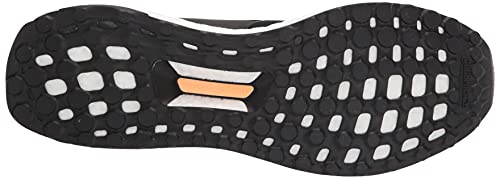 adidas Women's Ultraboost DNA Running Shoe, Black/Black/Acid Orange (Slip-on), 8.5