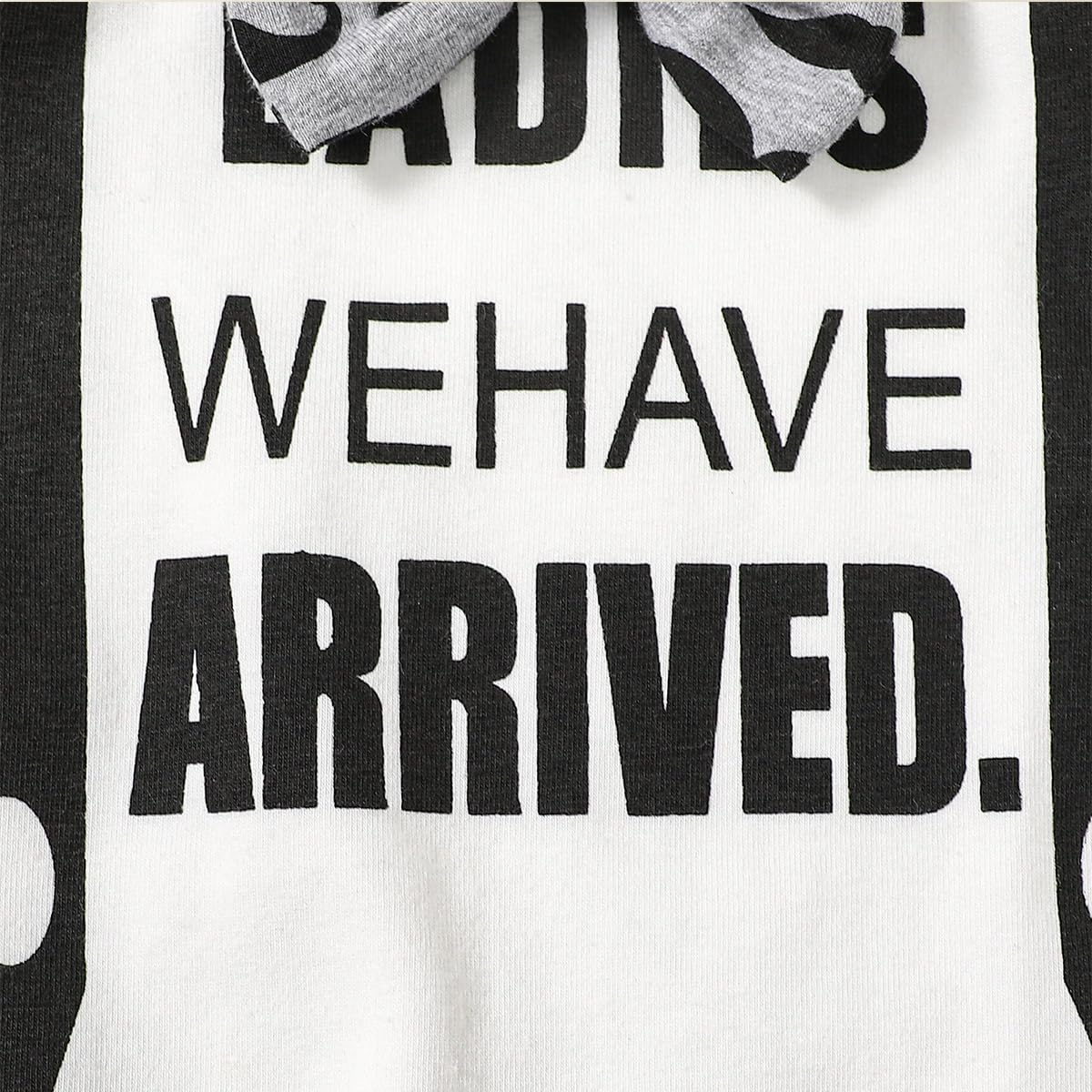 Aslaylme Baby Boy Matching Outfit Newborn Boy Twins Bodysuit Ladies We Have Arrived Romper (White,0-3 Months)