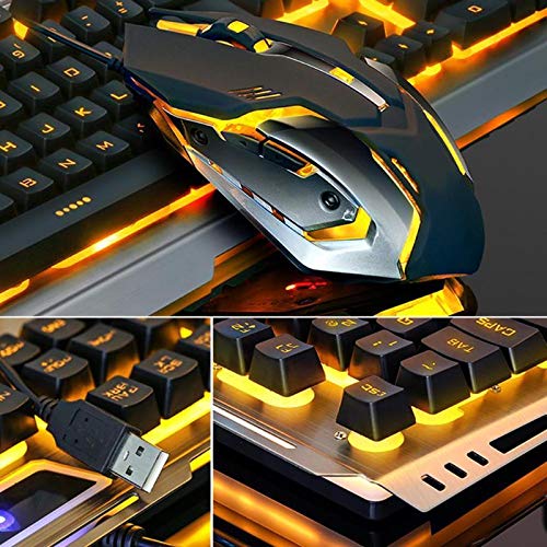 Premium Metal Gaming Keyboard and Mouse Set by Ninja Dragons V1X