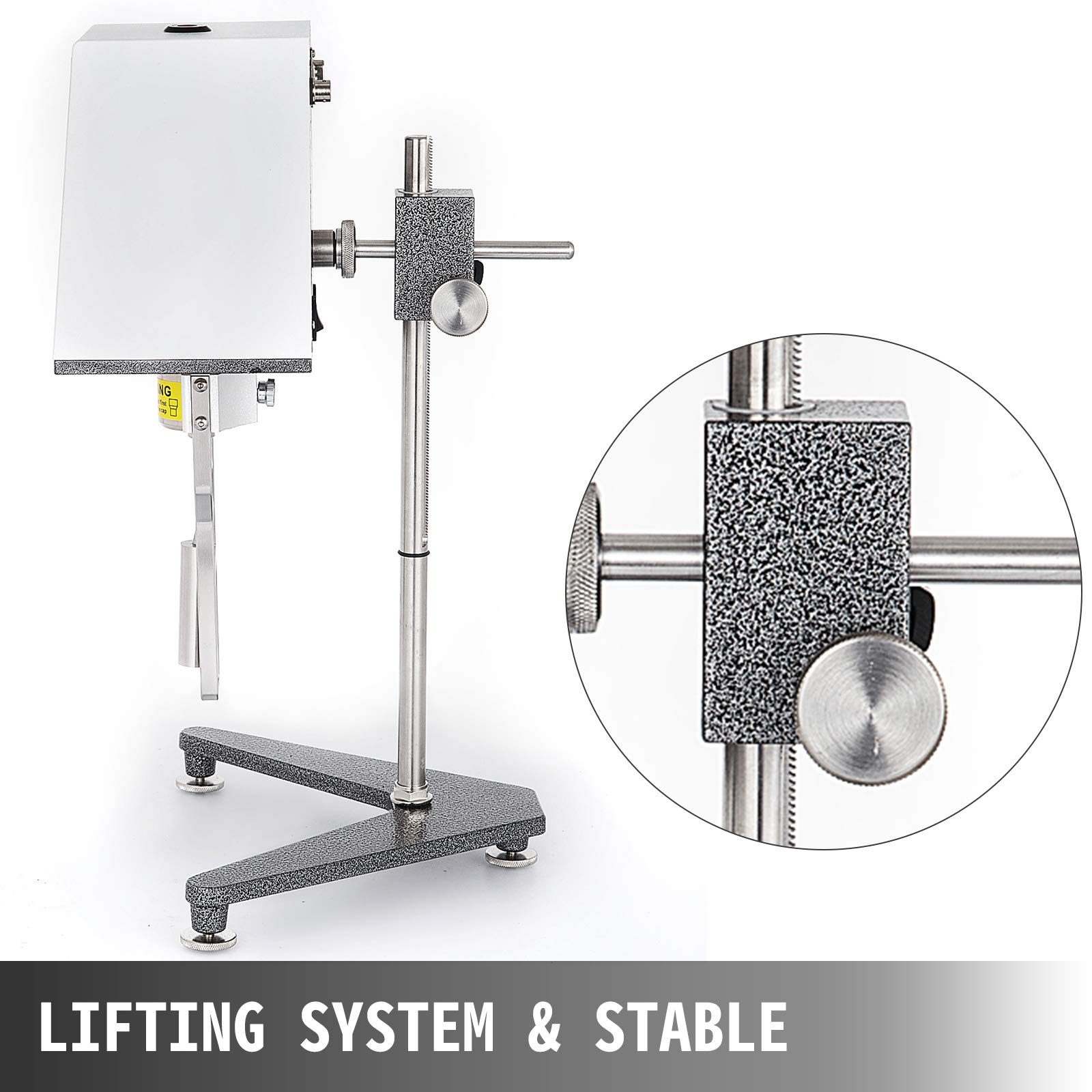 VEVOR Digital Viscometer 1-100000 mPa.s Digital Rotary Viscometer NDJ-9S Fluidimeter Tester Meter Accuracy Plus or Minus 2% Newton Liquid Viscometer Digital Portable (NDJ-9S)