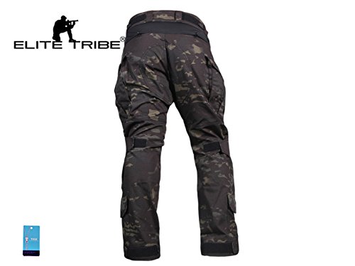 Airsoft Military BDU Tactical Suit Combat Gen3 Uniform Shirt Pants Multicam Black (L)