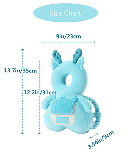Head Safety Protector Pad for Baby Toddler Walker,Infant Talking Head Protection Backpack Cushion (Yellow Duck)