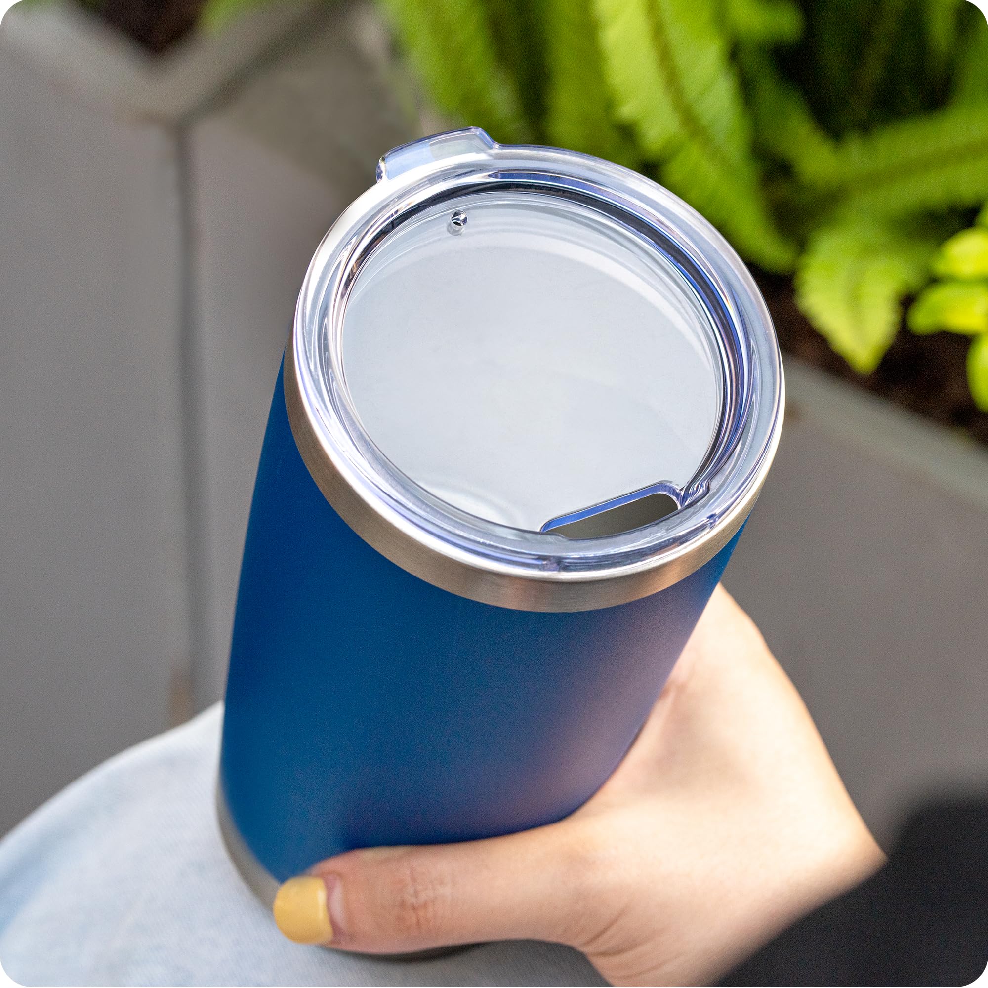 Prurex 2 Pack 20 ozTumbler Lid for Yeti Rambler,Old Style Rtic and More Travel Mugs, Splash Proof Replacement Lid for 3.2" Inner Diameter Tumblers