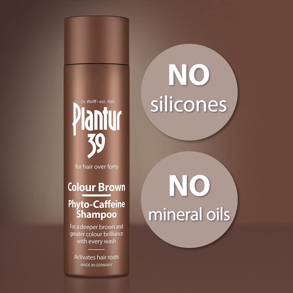 Plantur 39 Color Brown Phyto-Caffeine Shampoo, 8.45 Fl Oz